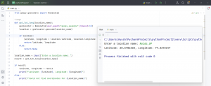 2 Easy Python Codes to Access Latitude & Longitude. - Console Flare Blog