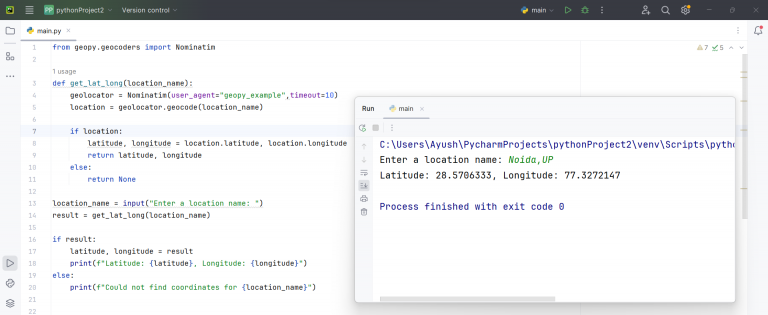 2 Easy Python Codes To Access Latitude And Longitude Console Flare Blog