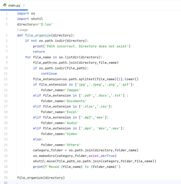Files Oragnizer With Python A Step By Step Guide To Automate File Management 10 Steps